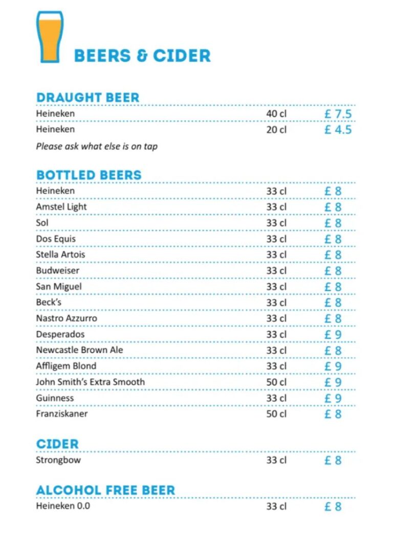 Don't Buy an MSC Drinks Package Until You've Seen These Menus