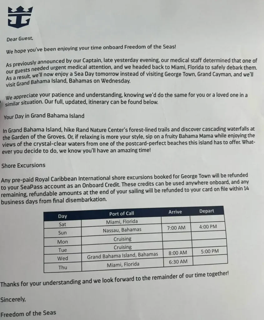 A Cruise Ship Turned Back Overnight for a Medical Emergency — How it's ...