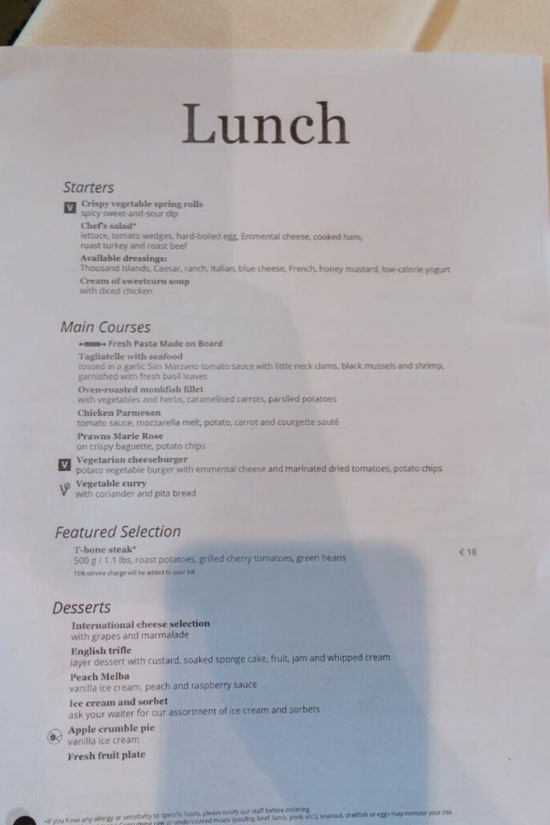 What's Cooking in MSC's Main Dining Room?